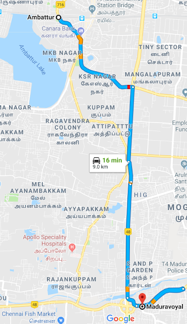 Ambattur OT - Maduravoyal - Share Auto Routes – Chennai - Share Auto