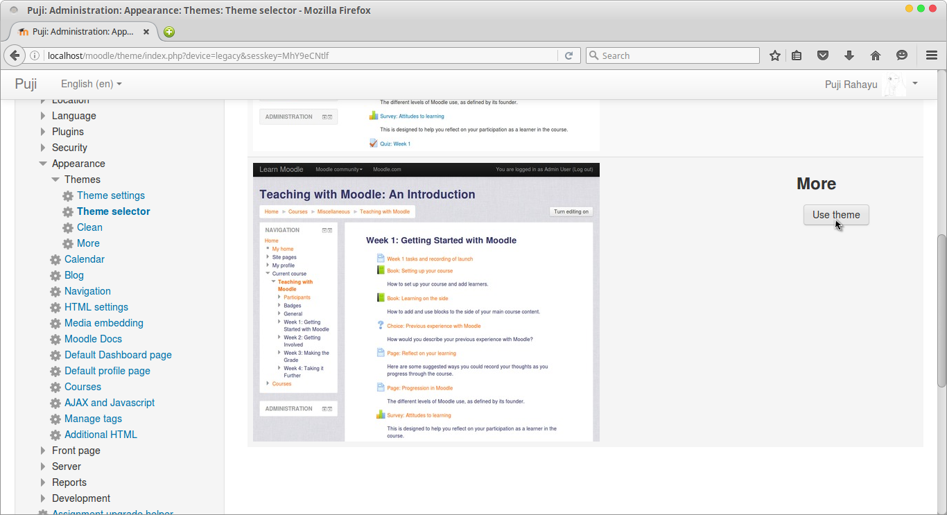 Konfigurasi Awal Setelah Install Moodle - Puji Rahayu