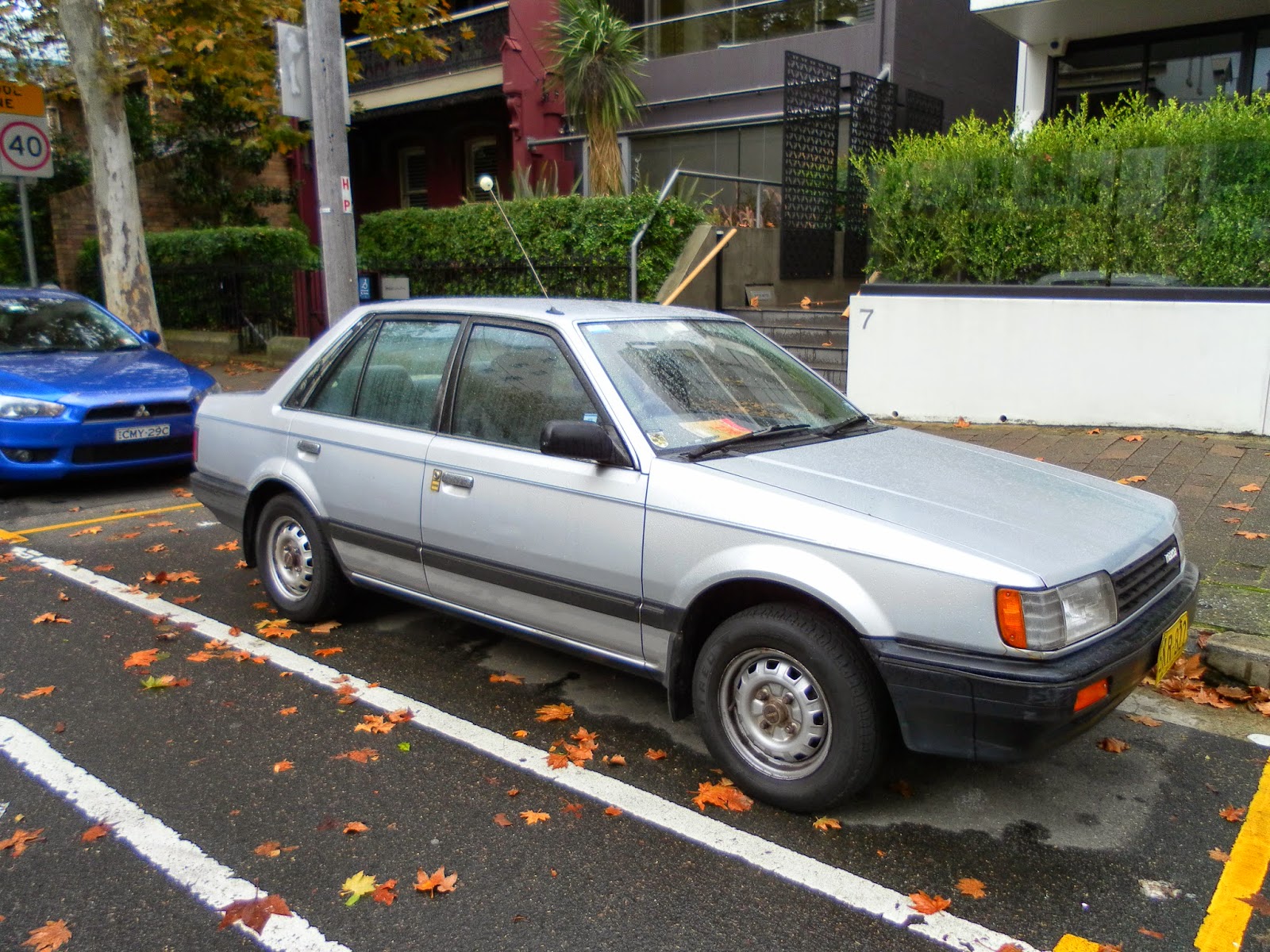 Aussie Old Parked Cars: 1985 Mazda BF 323 1.6 Sedan