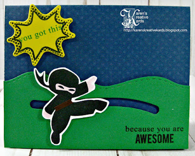 Karen's Kreative Kards: Awesome Interactive Ninja Card for a Special Kid