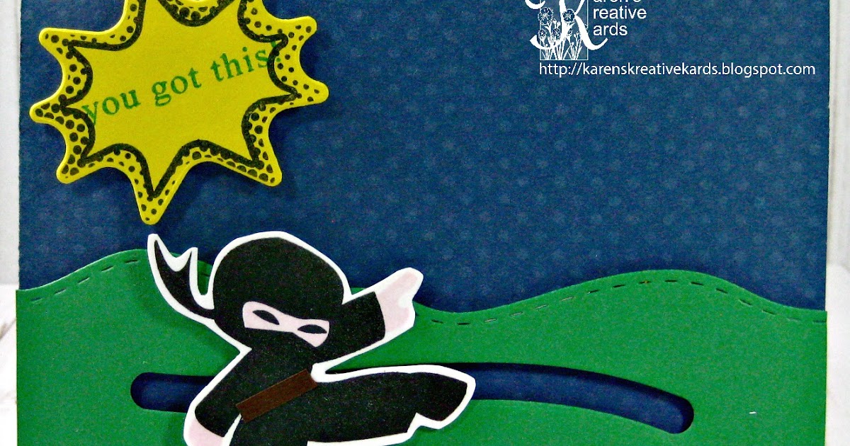 Karen's Kreative Kards: Awesome Interactive Ninja Card for a Special Kid
