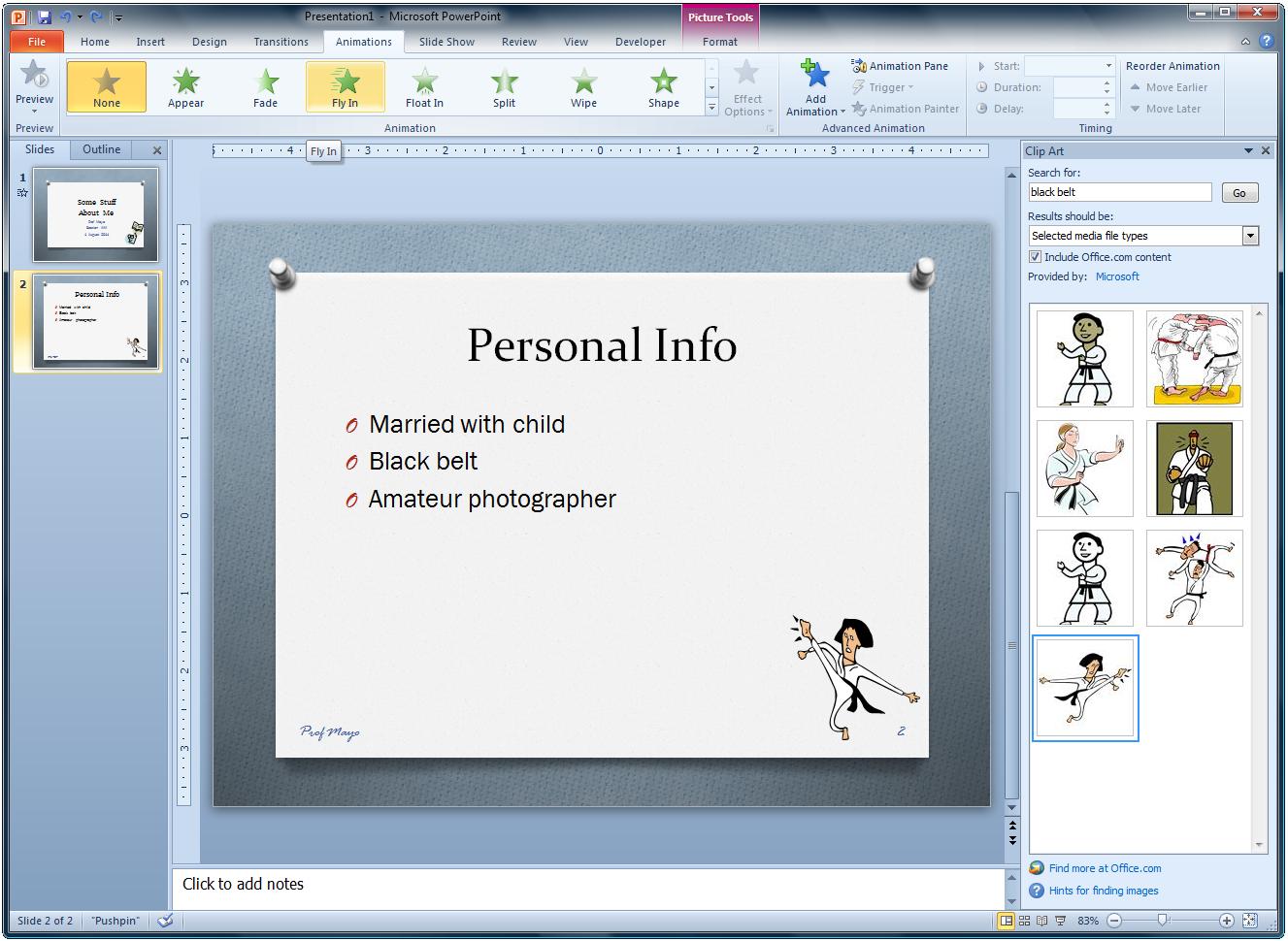 prof m's information technology: PowerPoint assignment