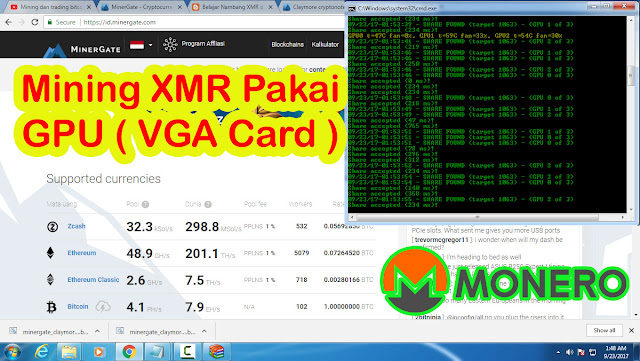 Mining XMR di Minergate (Console) - Mining Bitcoin Indonesia