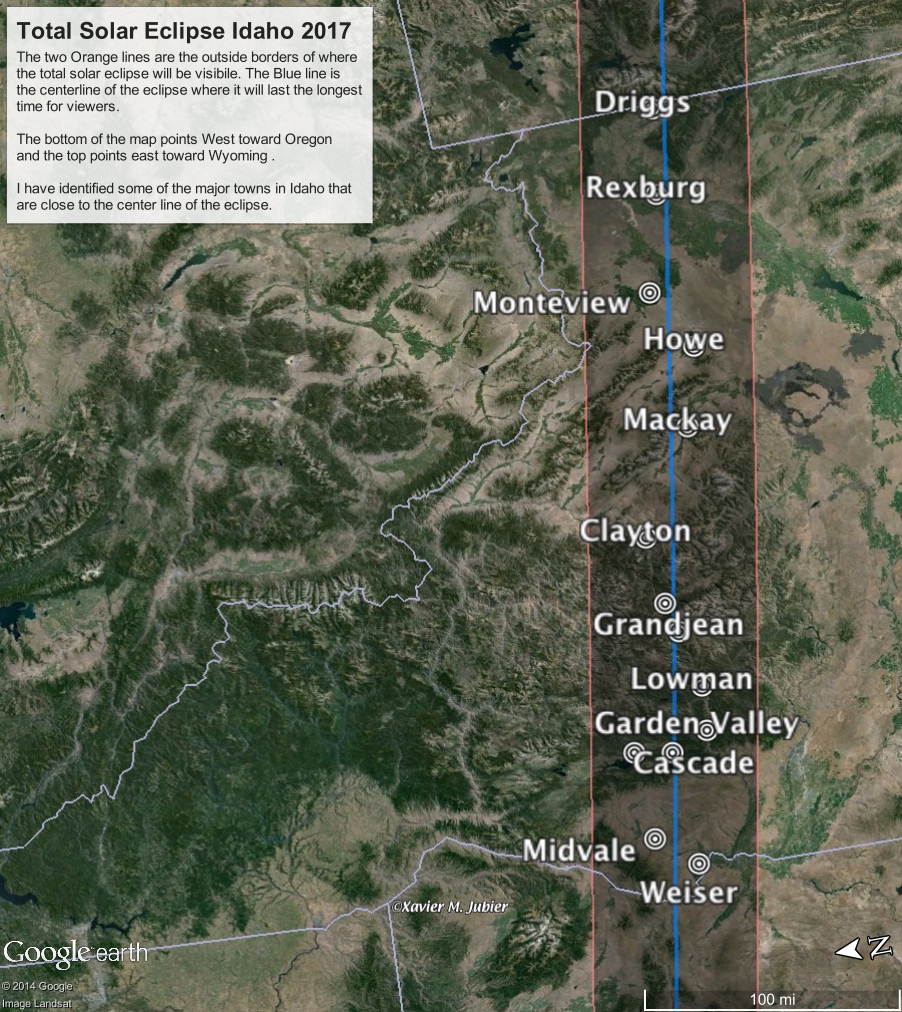 Gary O. Grimm: 2017 Total Solar Eclipse Path Across Idaho