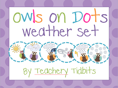 Teachery Tidbits: Weather Owls and Updated CAFE Freebie!
