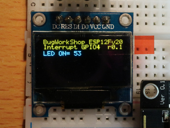 BugWorkShop - 甲蟲工作室: DIY - ESP8266：ESP-12F Interrupt 中斷測試（七十二）