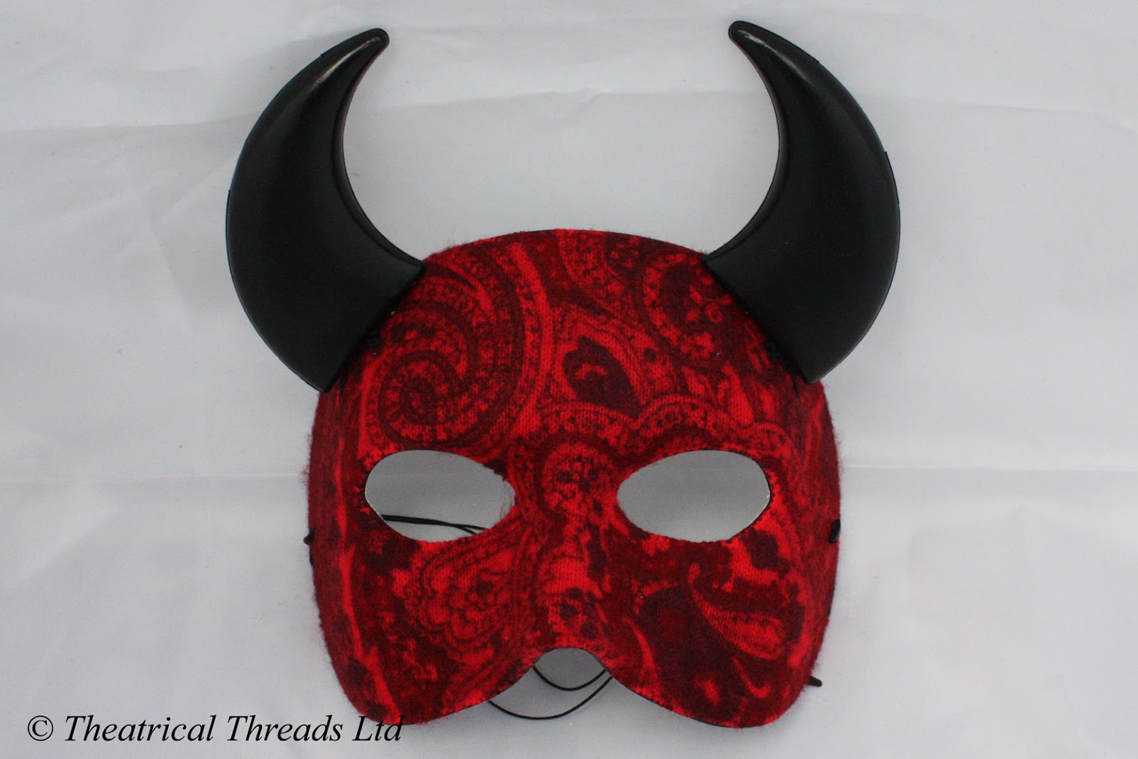 Theatrical Threads: Halloween Devil Masks Red and Black