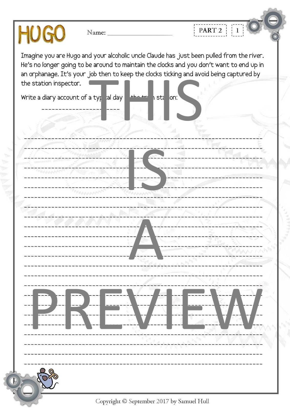 Hugo (2011) - Movie Comprehension Questions + Activities - Answer Key ...