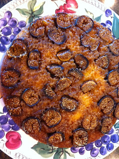 Mystery Lovers' Kitchen: Upside Down Roman Fig Cake by Lucy Burdette