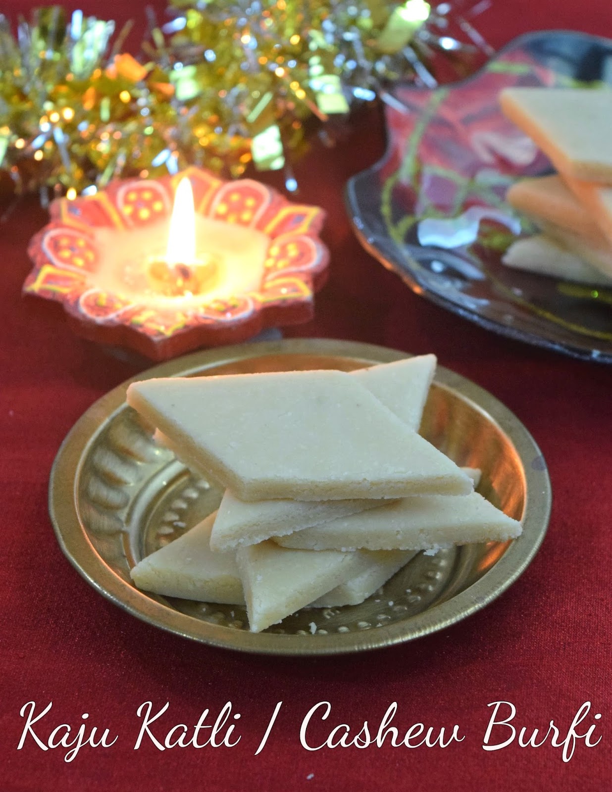 Poornima's Cook Book: Kaju Katli / Cashew Burfi