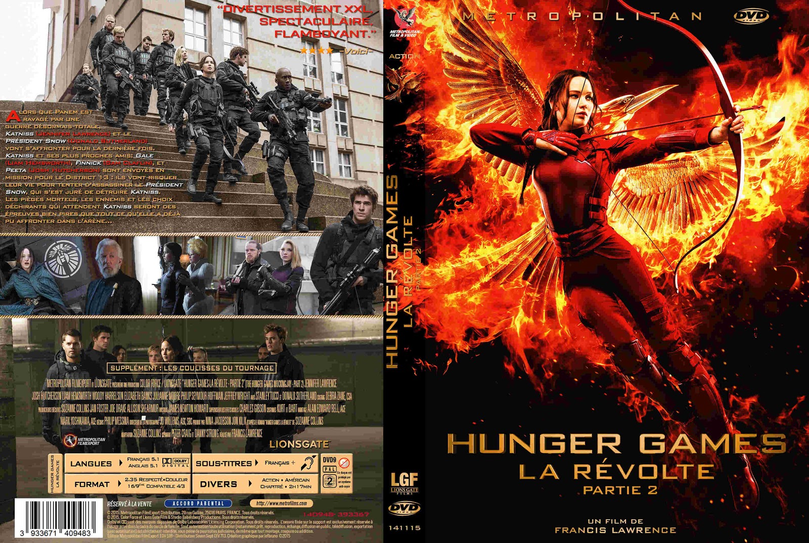 JAQUETTE DVD: jaquette dvd Hunger Games La Révolte Partie 2 (2015) JAQUETTE DVD: jaquette dvd Hunger Games La Révolte Partie 2 (2015)