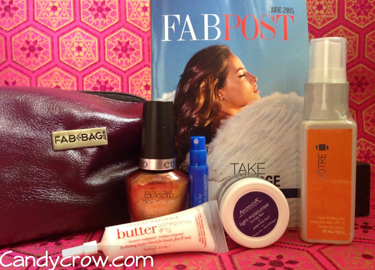June 2015 Fab Bag Review - Candy Crow
