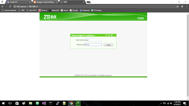 Cara Bypass Login Router ZTE