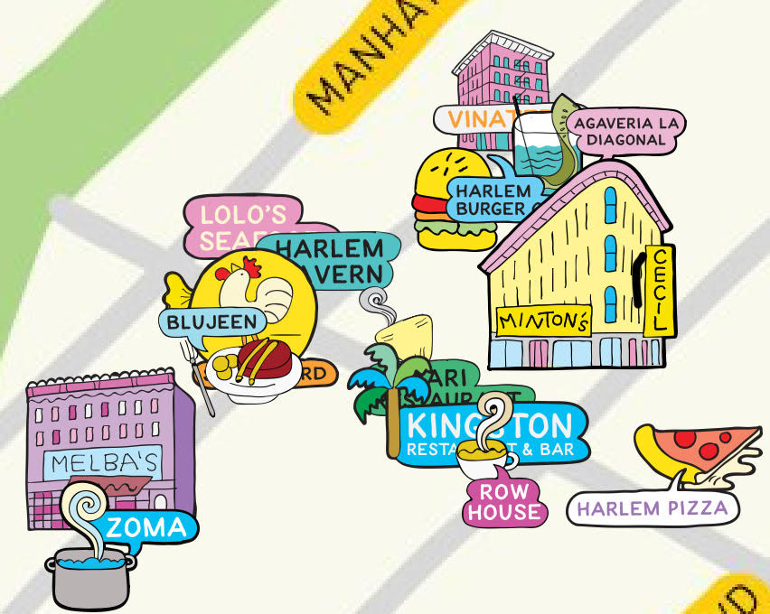 H A R L E M + B E S P O K E: INTRODUCING: HARLEM EATUP! 2019 CUISINE MAP