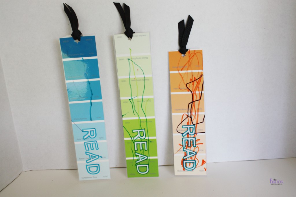 Paint Chip Bookmarks {Handmade Holiday} | BeingBrook