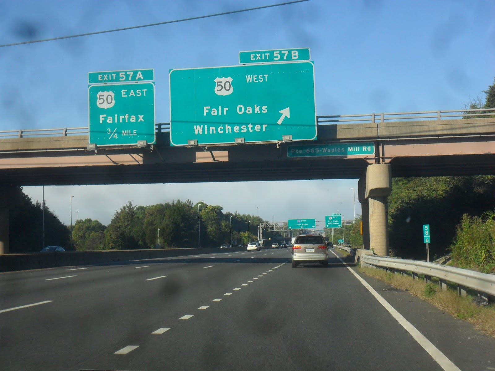 Luke's Signs: Interstate 66 & Route 50 - Fairfax County, VA