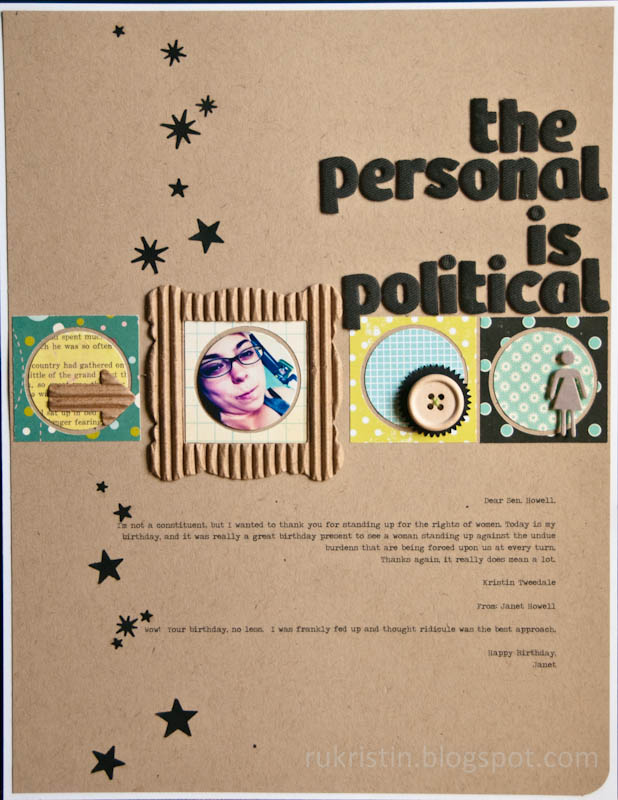 rukristin papercrafts: The Personal is Political - Step by Step