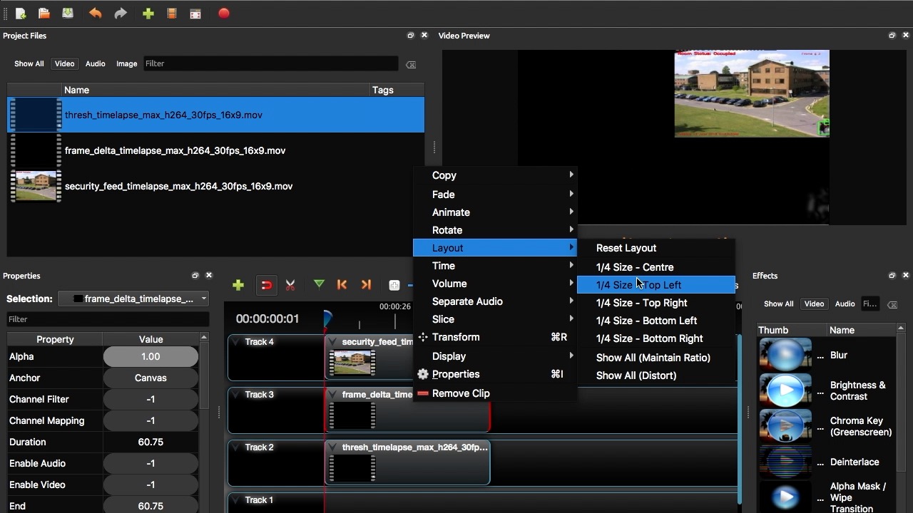 Make a split screen movie with iMovie and OpenShot (Mac)