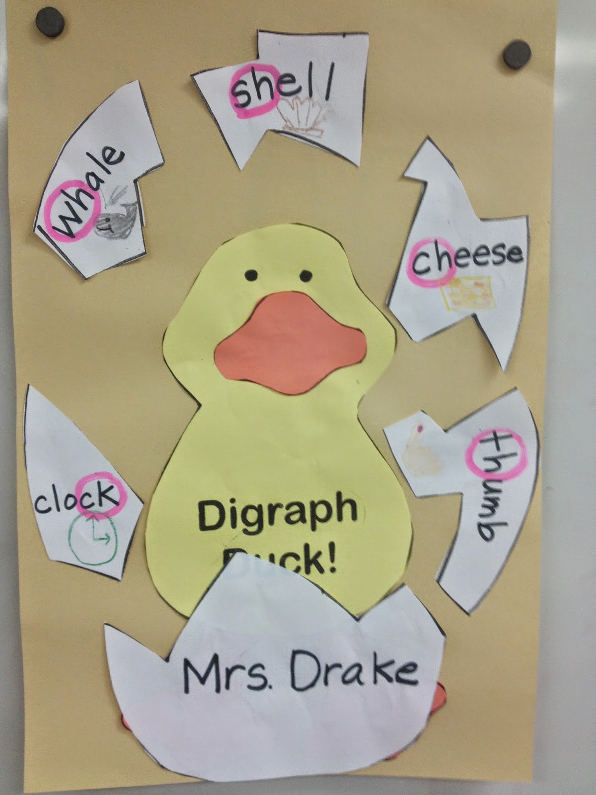 Crayons & Cuties In Kindergarten: Digraph DuCK is CraCKing From His SHell!