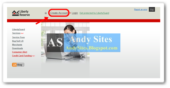 Tutorial Lengkap Cara Mendaftar Liberty Reserve - AndySites