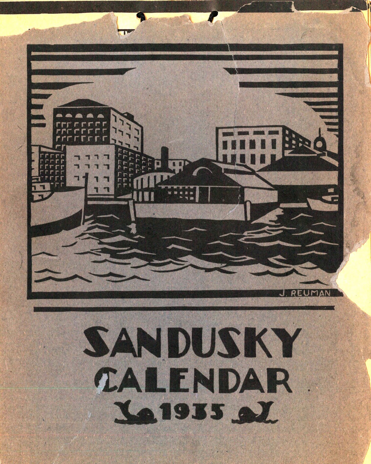 Sandusky History: 1935 Calendar Created by Sandusky High School’s Art Class