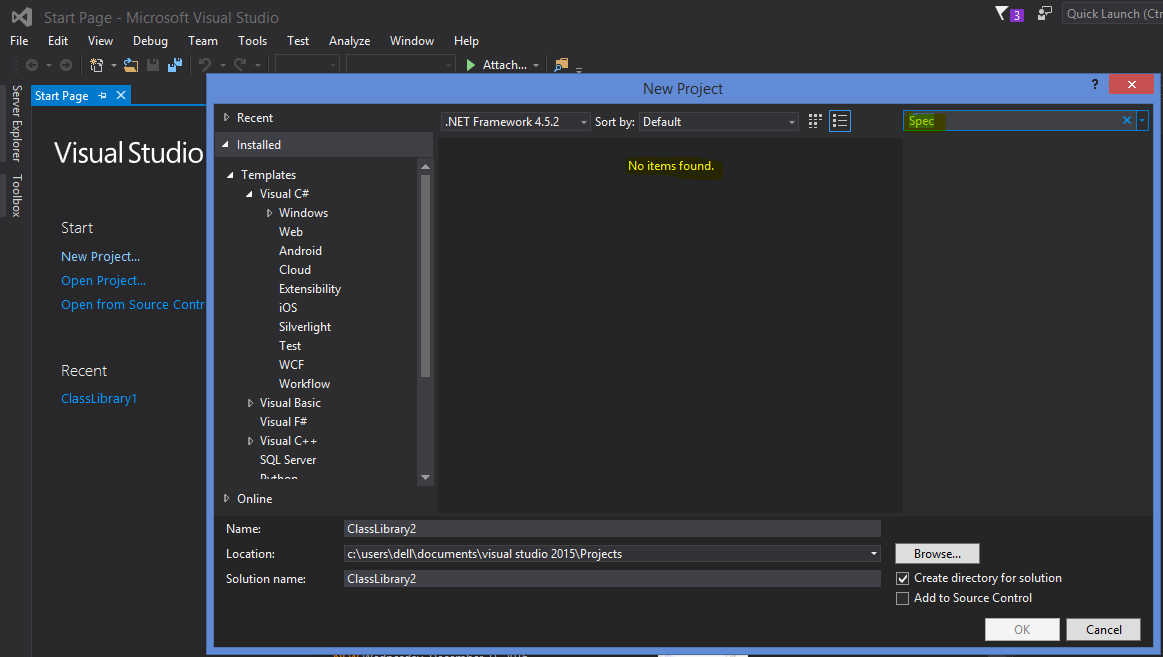C# - Configuring SpecFlow in Visual Studio | Automation Home