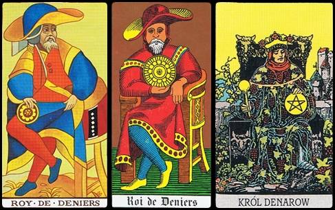 5 kart Tarota.: Król denarów jako karta dnia. Tarot w piątek.