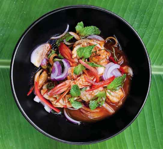 Easy Food Recipes and Cooking: Pla goong (prawn salad with lemongrass ...