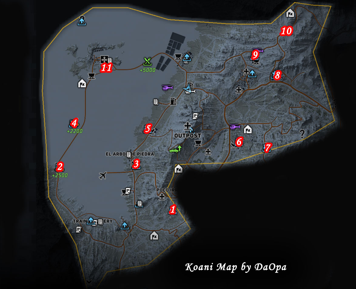 Ghost Recon Wildlands: Koani Map