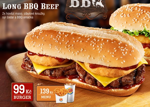 kavoniho žrádlo: Long BBQ Beef, Burger King