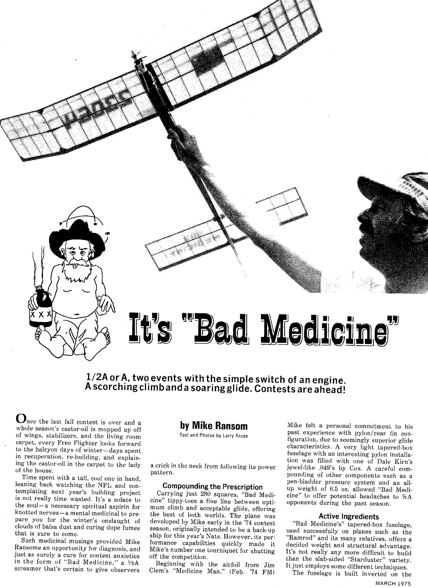 Volar Libremente - Free Flight Models Airplanes: BAD MEDICINE de Mike ...