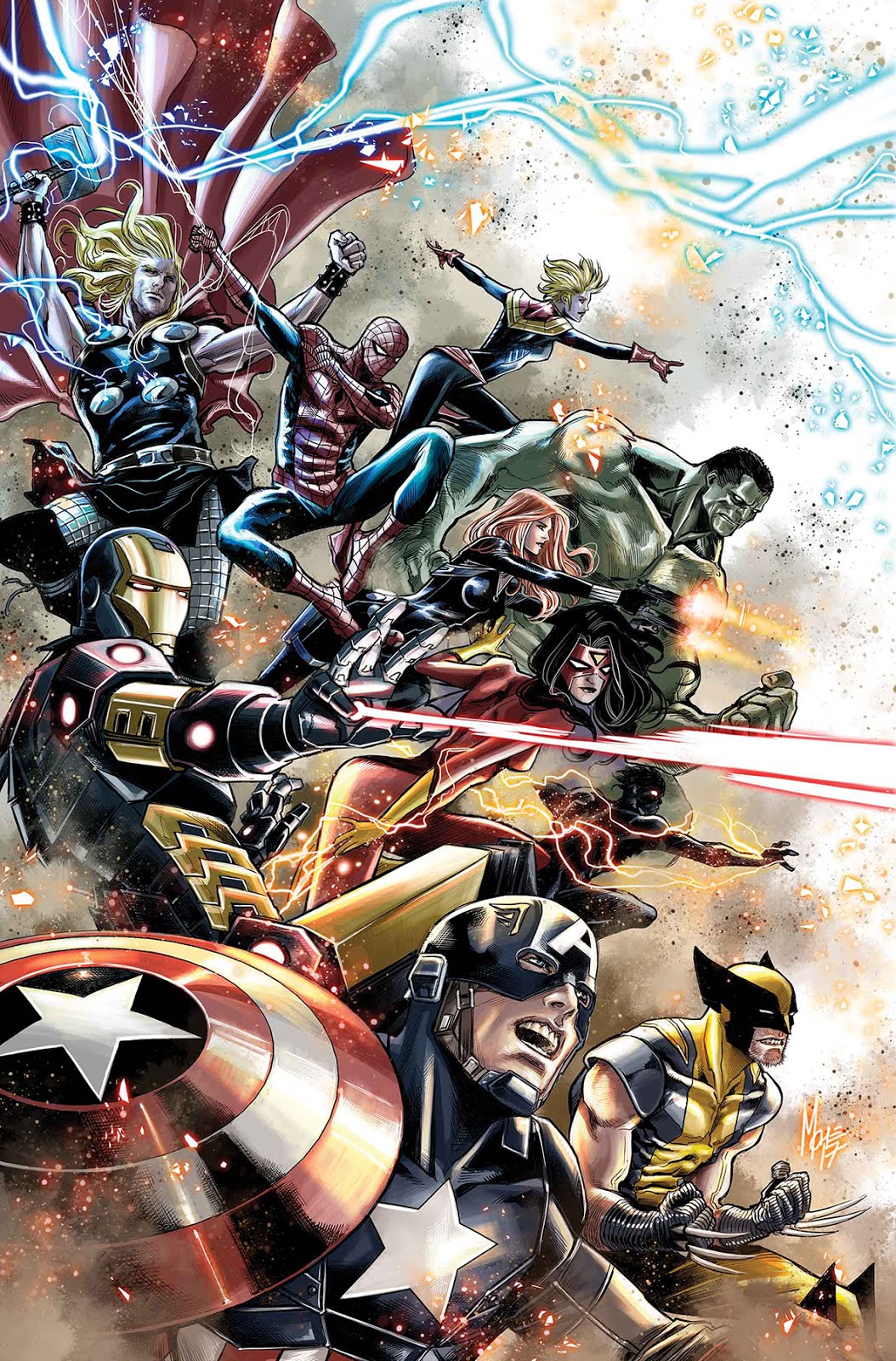 The Geeky Nerfherder: #ArtOfTheDay: 'Marvel's Avengers' by Marco Checchetto