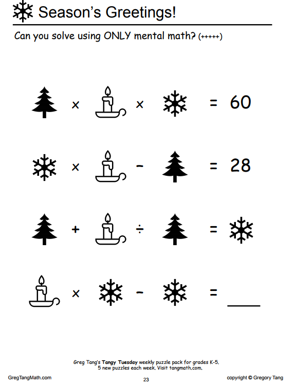 Numeracy Techniques, Strategies and Ideas: Christmas Number Talk ...