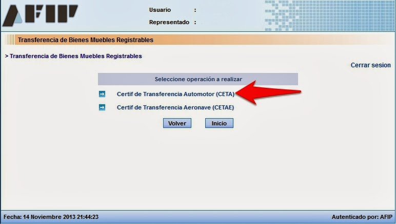 Tutorial de como generar el formulario CETA