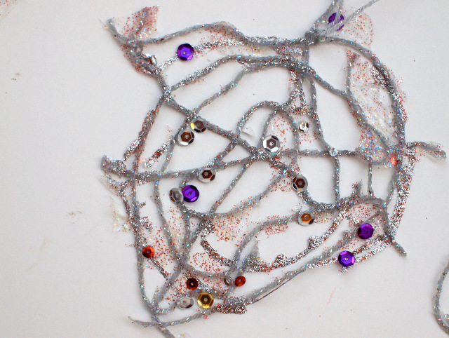 Sparkly and Lacy Yarn Spider Webs | Pink Stripey Socks