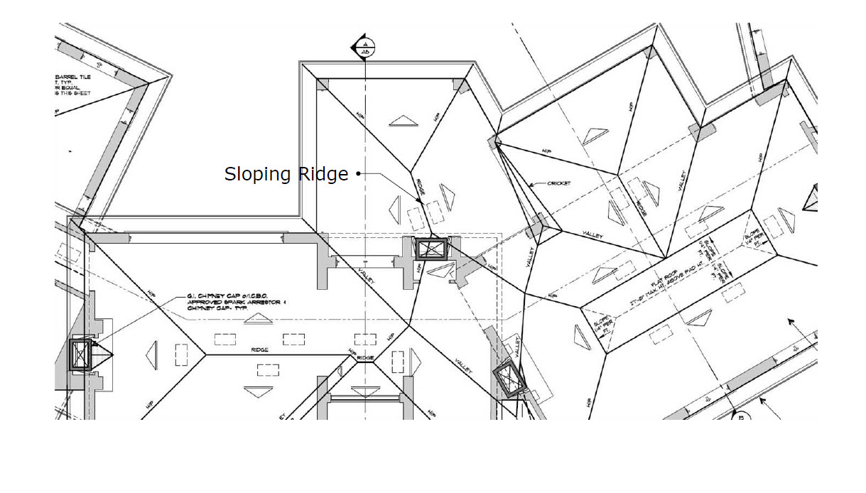 Roof Framing Geometry: Thales Sloping Ridge