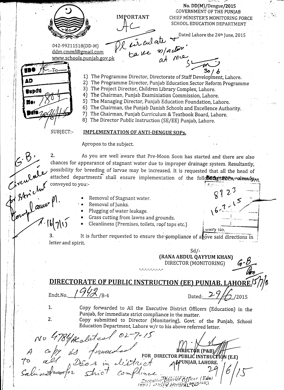 Distribution of IEC Material and Training of Health Care Provision ...