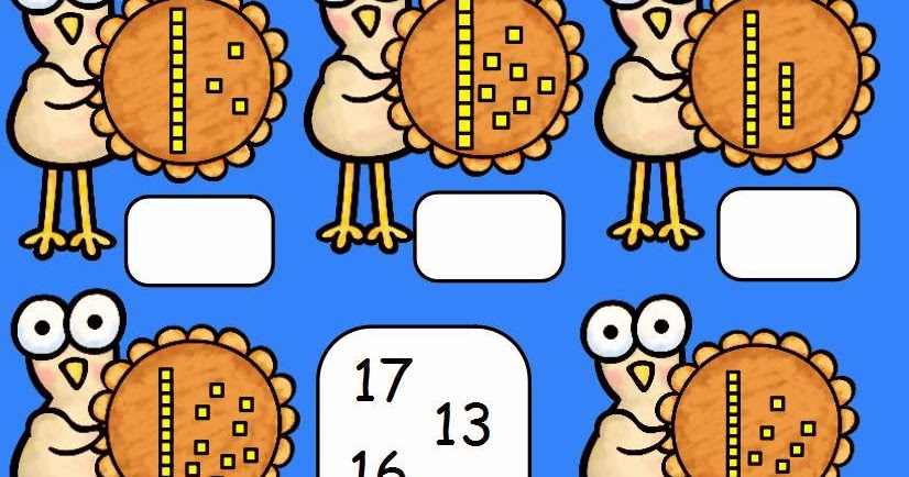 Young & Lively Kindergarten: Teen Number Turkeys