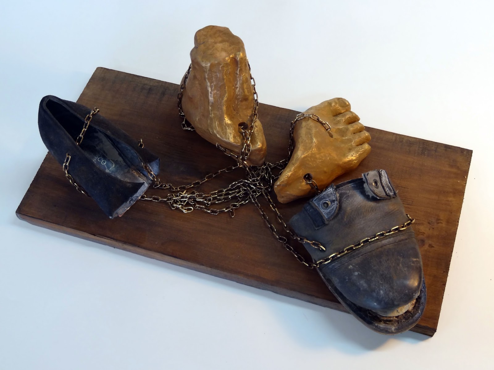 HA!: GCSE Sculpture made from found objects.