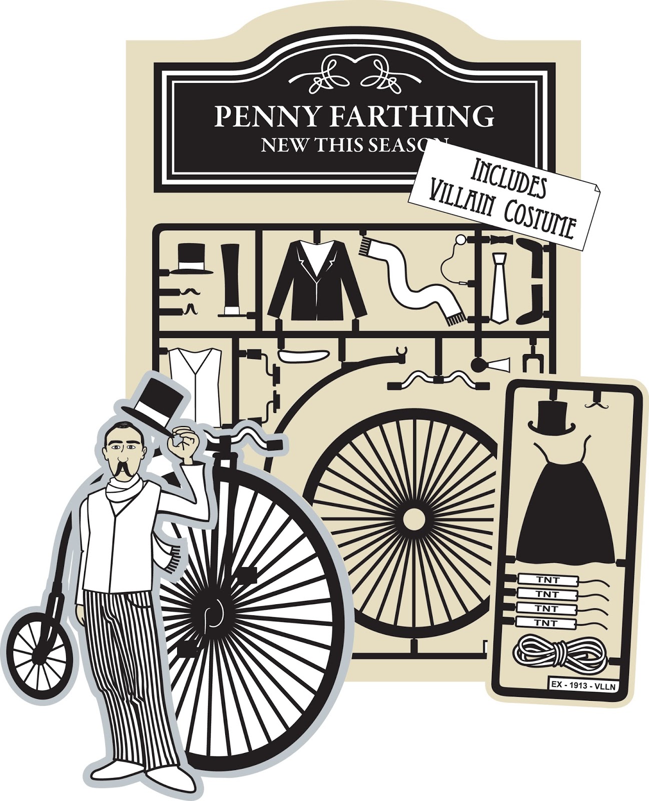 Penny Farthing Model Kit - help with design please | Threadless