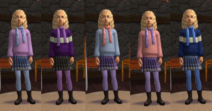 Decat's Sims 2 Creations: Winter Skirt outerwear for girls