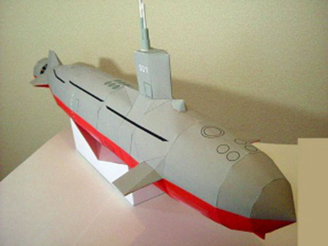 Submarine Paper Toy | Paperized Crafts