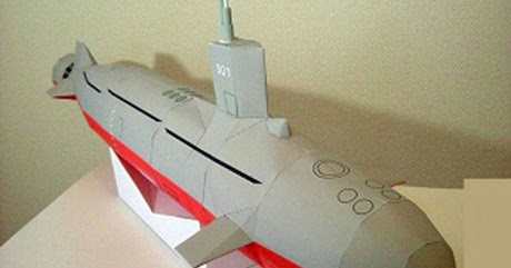 Submarine Paper Toy | Paperized Crafts