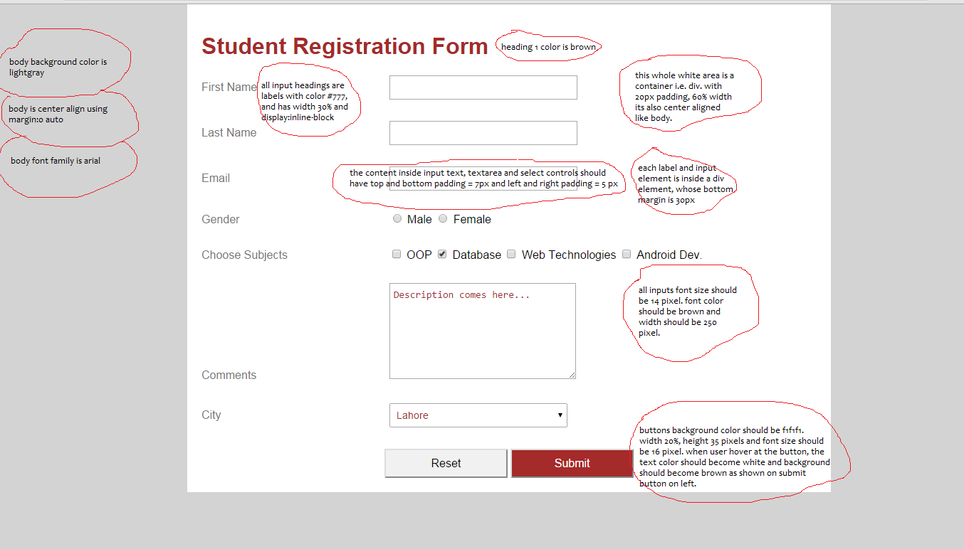 Task 4 - Styling Forms