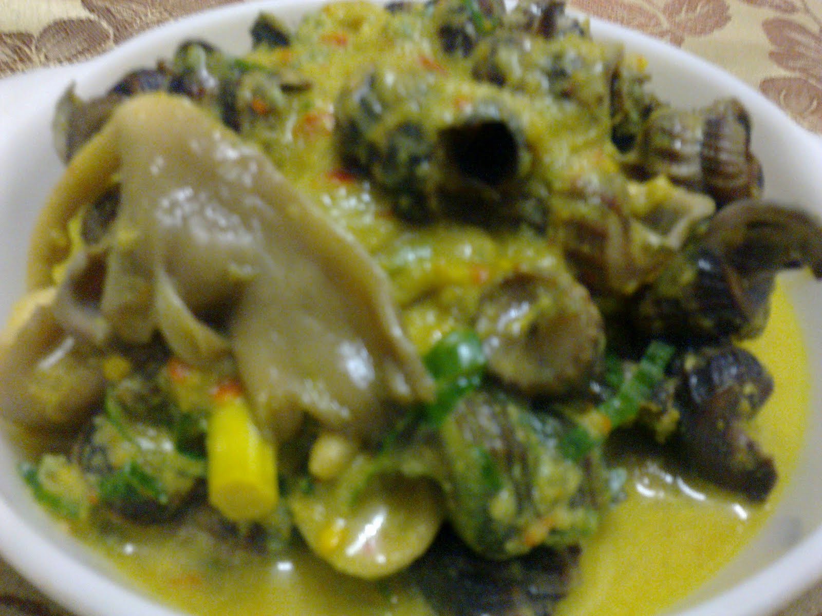 Diari Zaliedana..: Masak Lemak Cili Api Siput Sedut(Belitung)