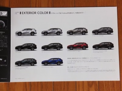 レクサス日記: LEXUS NX EXTERIOR COLOR