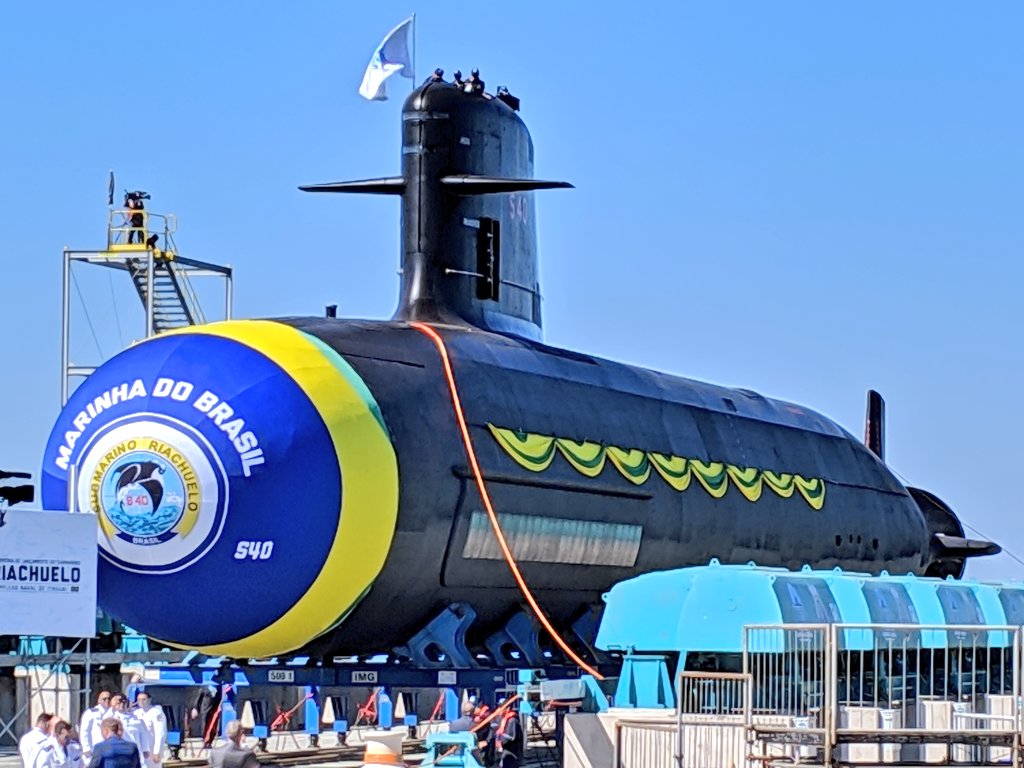 SNAFU!: Brazilian Navy first Scorpene class submarine launches!