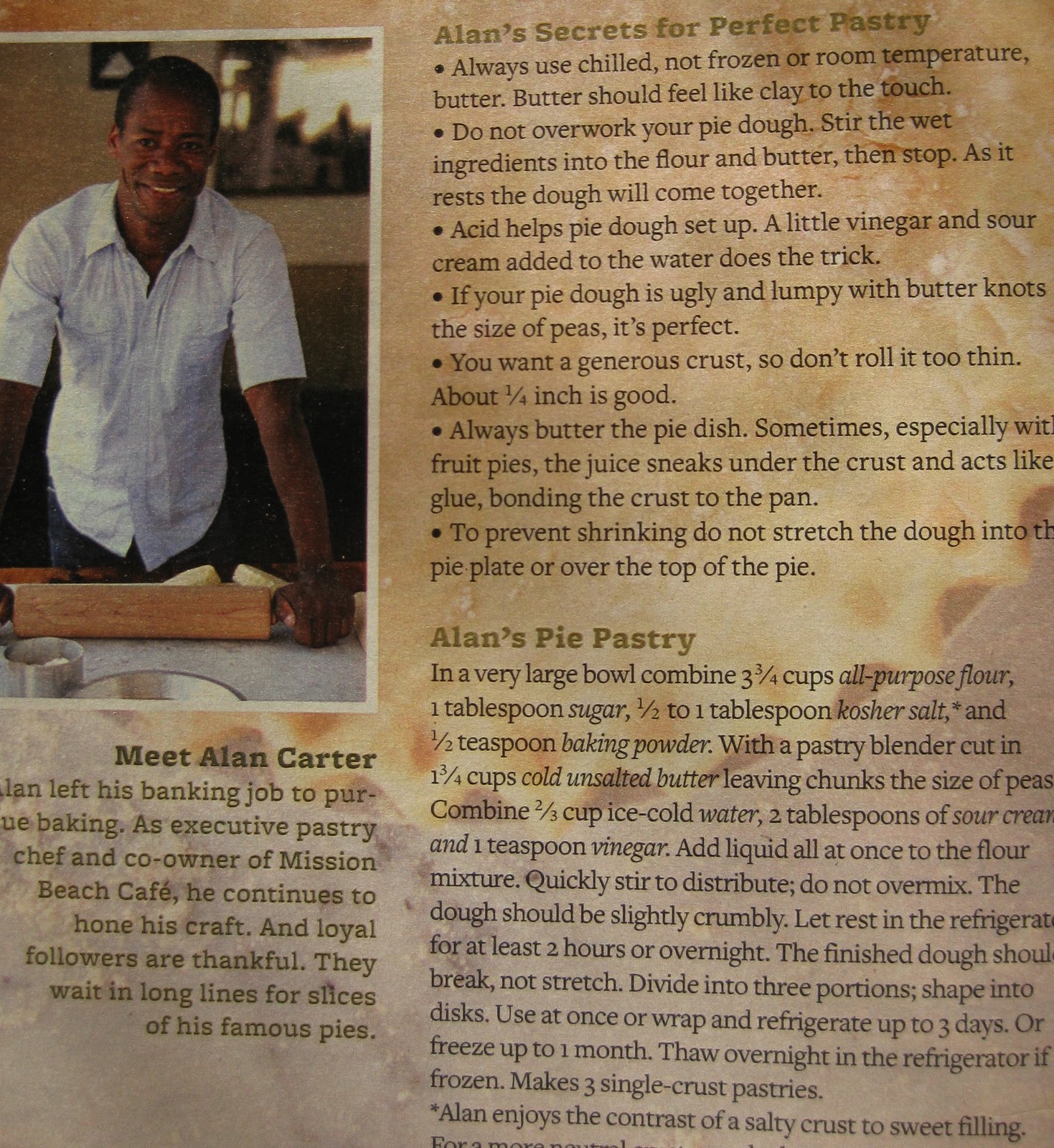 house circa 1915: alan carter's pie pastry