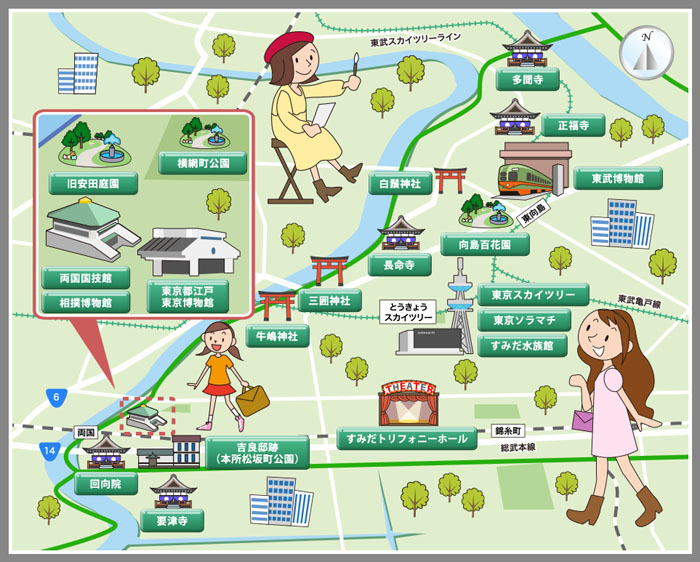 Edo - the EDOPEDIA -: Sumida ward