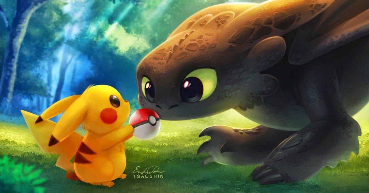 Ponto Final!: Pikachu meets Toothless